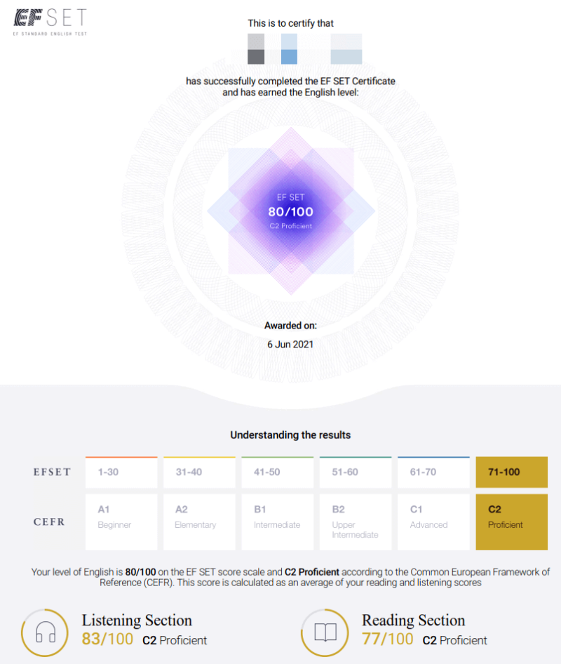 【EFSET】無料のオンライン標準英語試験の内容・対策・スコア・レベルを詳しくお伝えします！